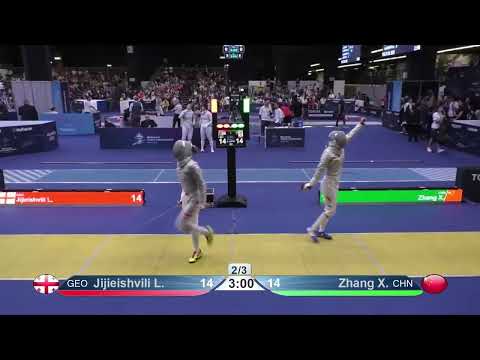 World Championships 2023 SWS - L64 - Lika Jijieshvili GEO v Zhang Xinyi CHN
