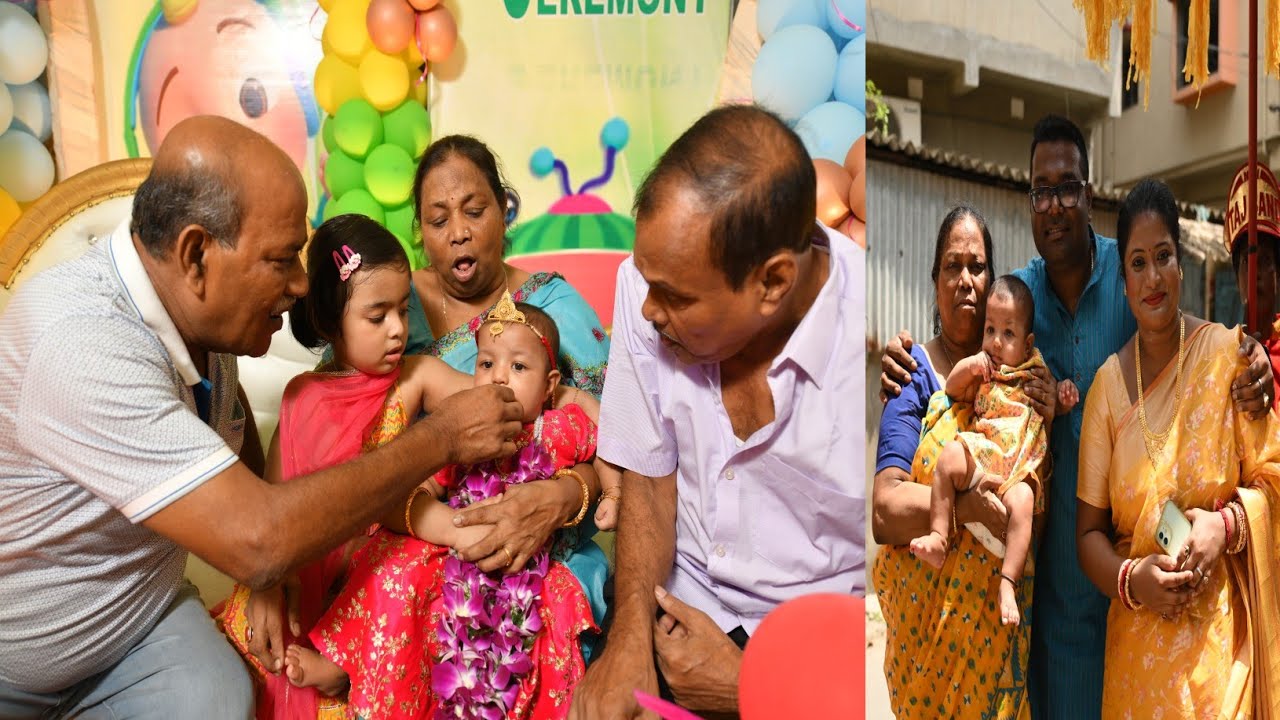 SAANVI'S GRAND RICE CEREMONY 😍🎉 - YouTube