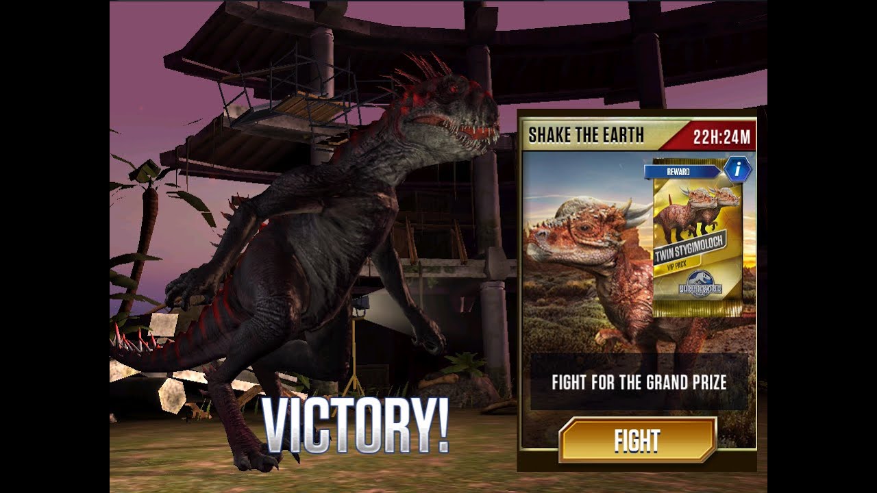 SCORPIOS REX BATTLE TOURNAMENTS TYGIMOLOCH II Jurassic World The Game ...