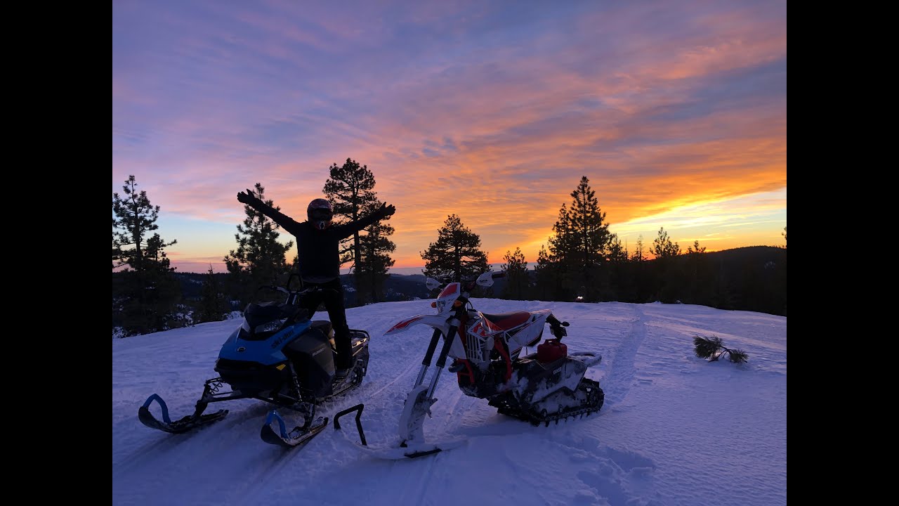 2019 Beta 500 Snowbike Walk Around and Ride - YouTube