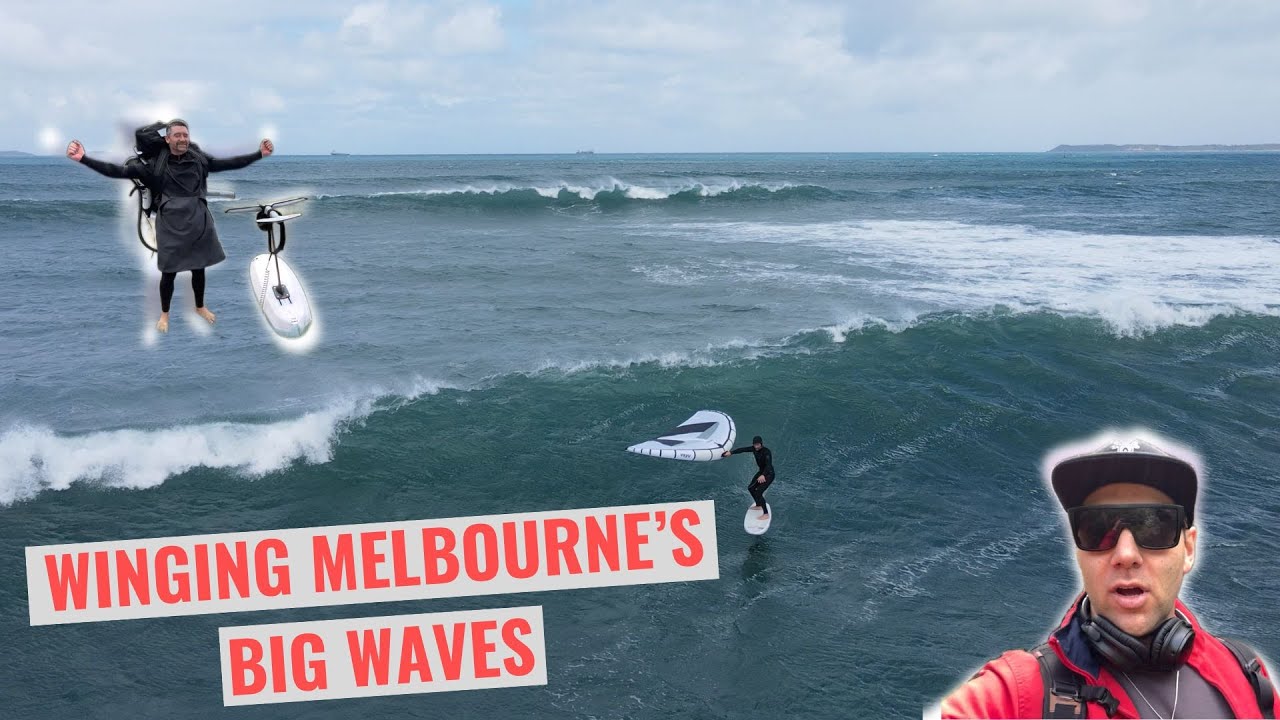 Winging in Melbourne's BIG waves 🌊 - YouTube