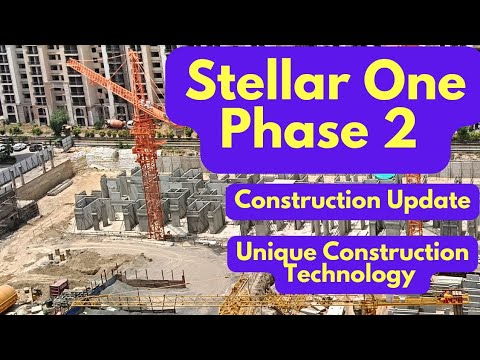 पहली बात देखा है, New Style of Construction 😱😱 | Stellar One Phase 2 ...