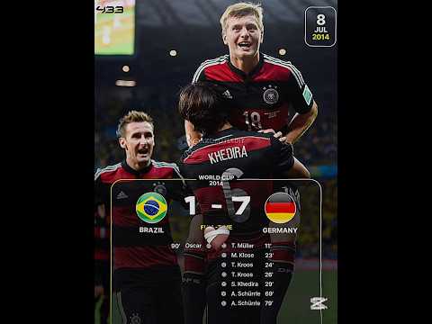 7-1 ☠️🔥 | PSV 1-7 Arsenal, Germany 7-1 Brazil 🇧🇷 | #shorts#edit#football#axolotledits