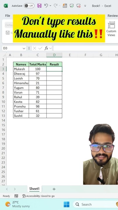 Dont Type Results In Excel‼️instead Use Amazing Function Exceltips Exceltutorial Excel 3972
