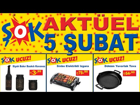 Şok 5 Şubat 2020 Aktüel Fırsatlar | Şok Aktüel Gelecek Hafta | Şok Aktüel Kataloğu