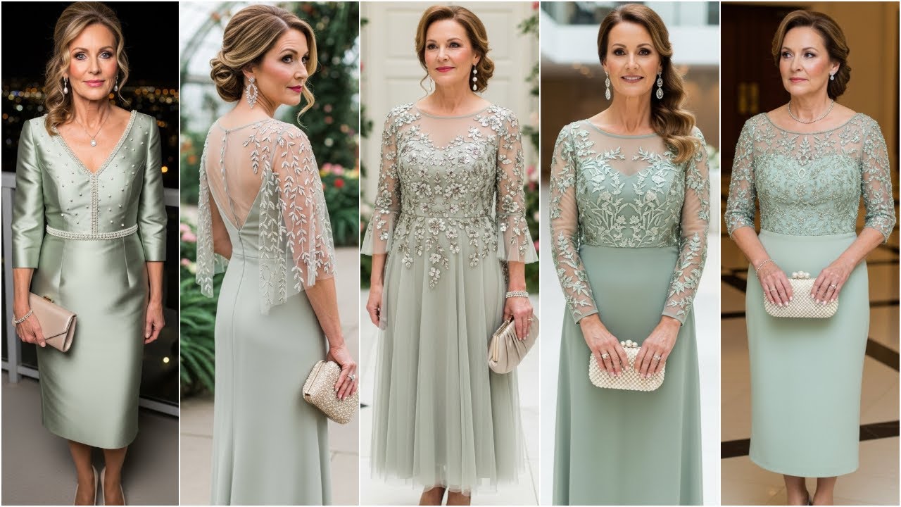 Sage Green Wedding Dresses for the Mother of the Bride | Elegant & Age ...