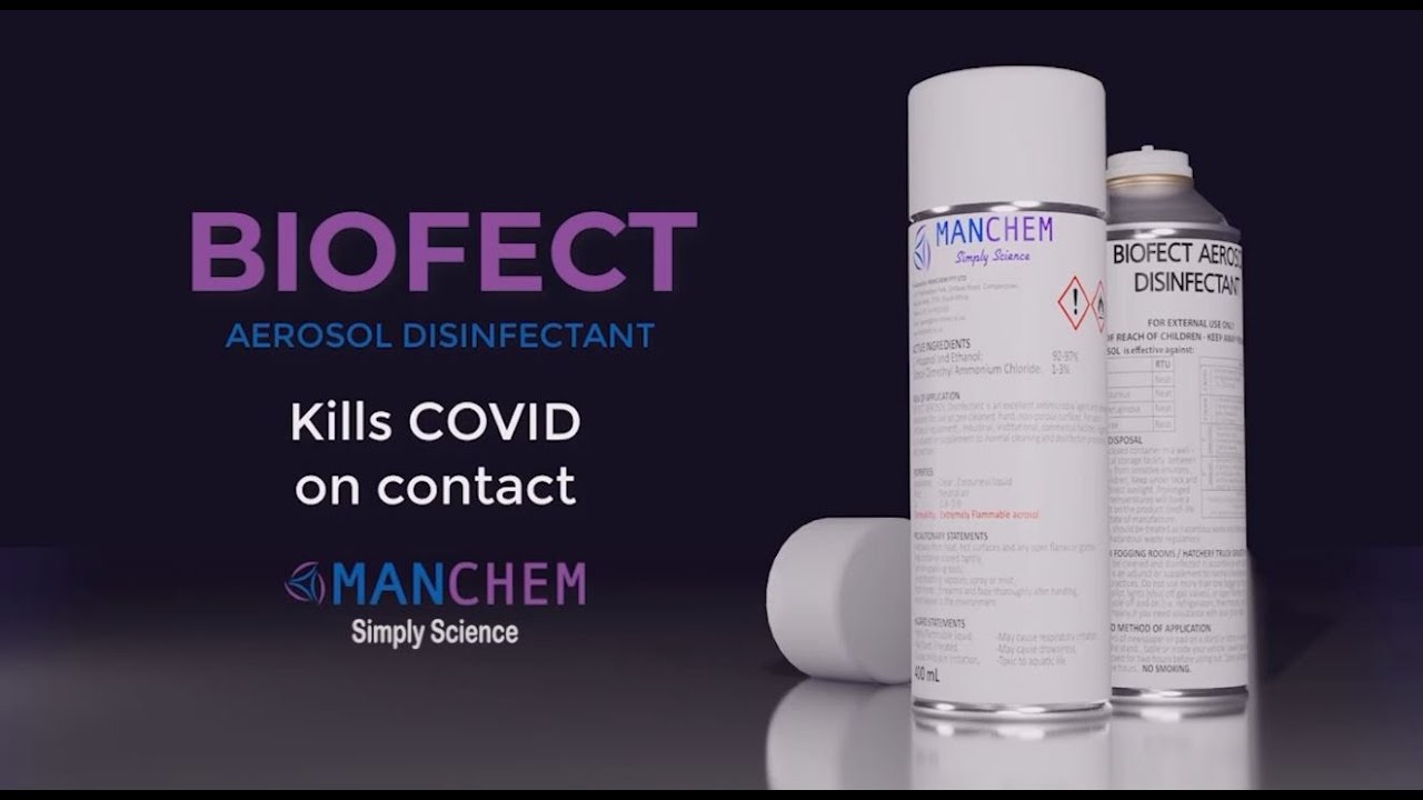 Biofect Aerosol Disinfectant Spray - YouTube