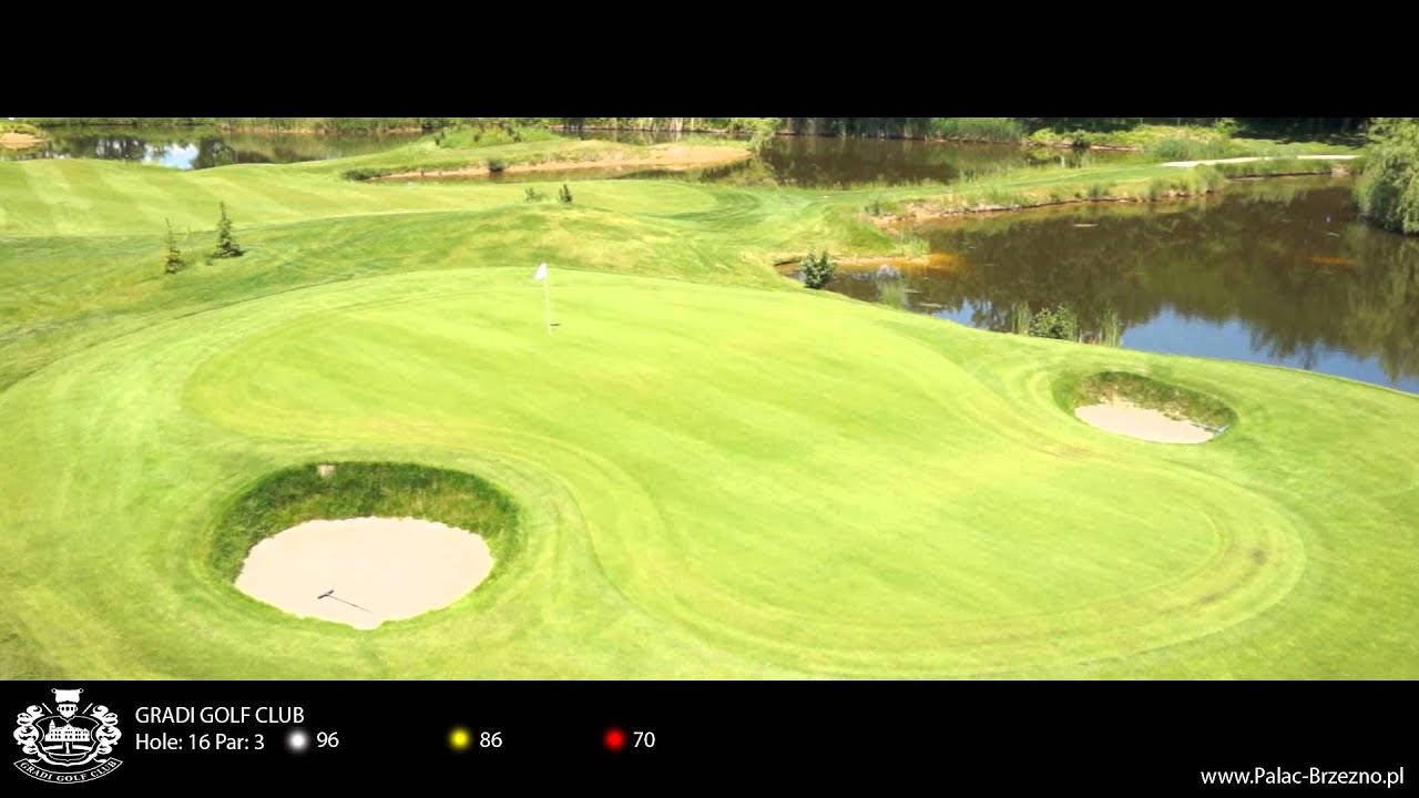 Gradi Golf Club dołek hole 16 Pałac Brzeźno - YouTube