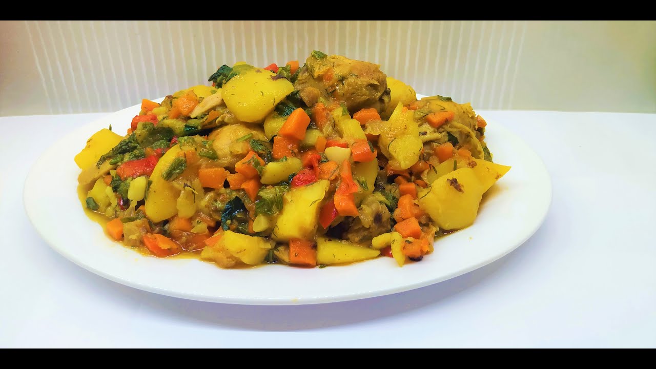 ПАЛЬЧИКИ ОБЛИЖЕШЬ!ТУШЕНАЯ КАРТОШКА С БОЛГАРСКИМ ПЕРЦЕМ И КУРИНЫМИ ...