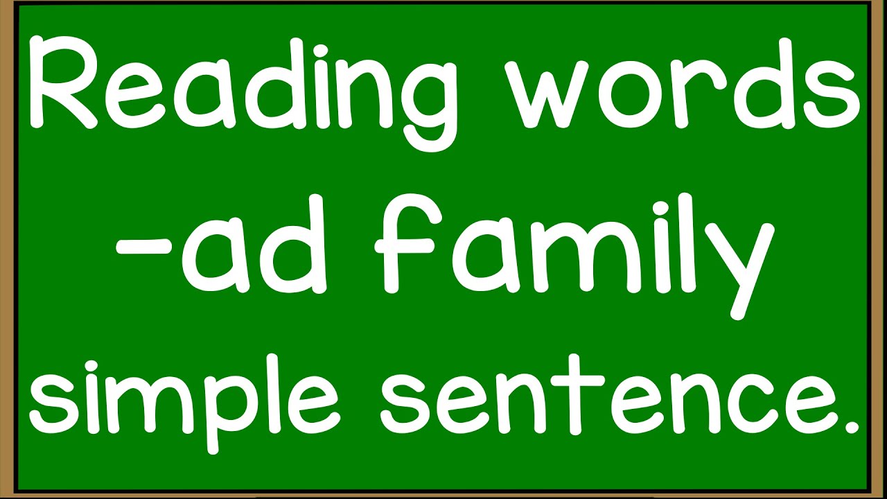 Words of ad family with sentences | Fabulous Knowledge - YouTube
