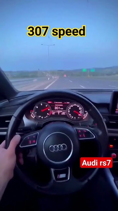 Audi Rs-7 speed 307km #audirs7 #speed #100 #audi #2023 - YouTube