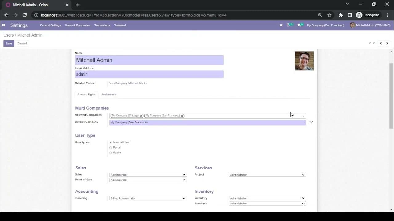 [Odoo 14] Introduction 2 - Activate The Developer Mode - YouTube