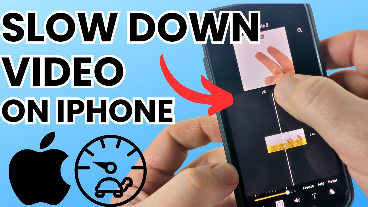 How to Slow Down a Video on iPhone - YouTube