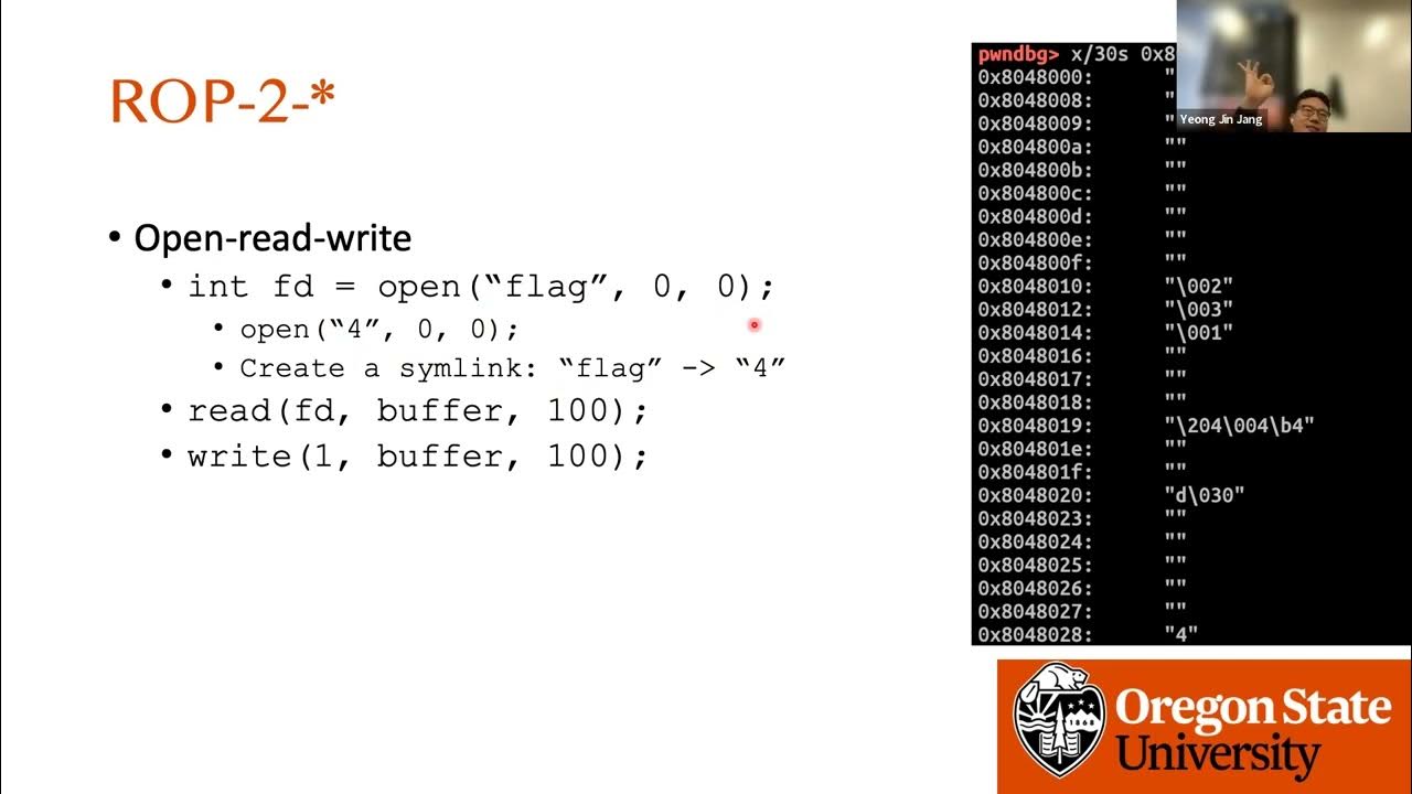 CS499/579 Winter 2023 Cyber Attacks and Defense Lecture 11 -- ROP ...