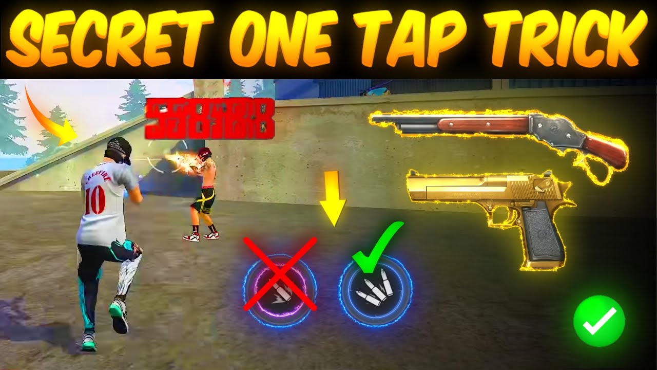 Secret One Tap Headshot Trick 🔥 | New One Tap Headshot Trick 👽| Free ...