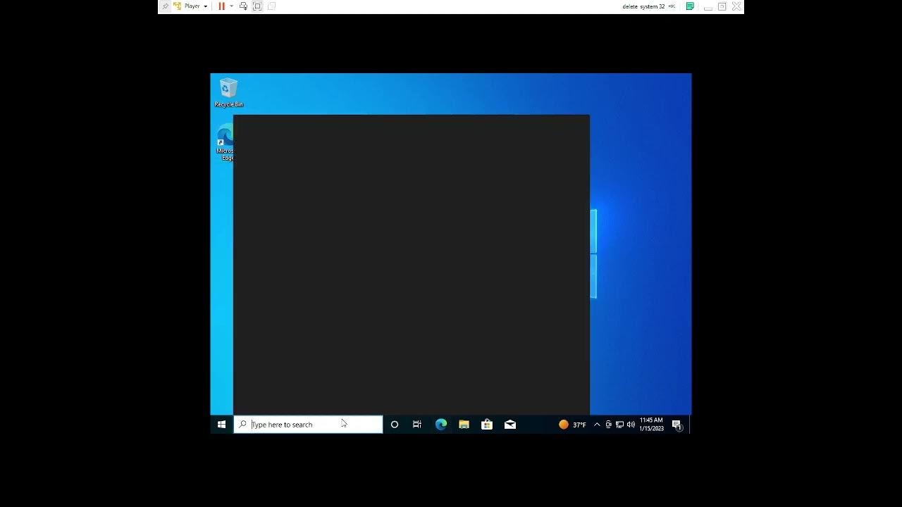 DESTROYING WINDOWS 1O PRO by DELETING System32! - YouTube