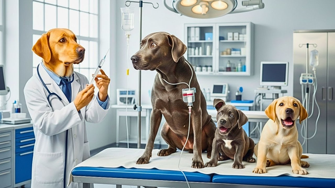 🐶 ️ Puppy Heroes Work Hard to Save Their Injured Mama Dog ...