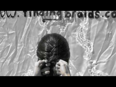 three strand french braid - YouTube