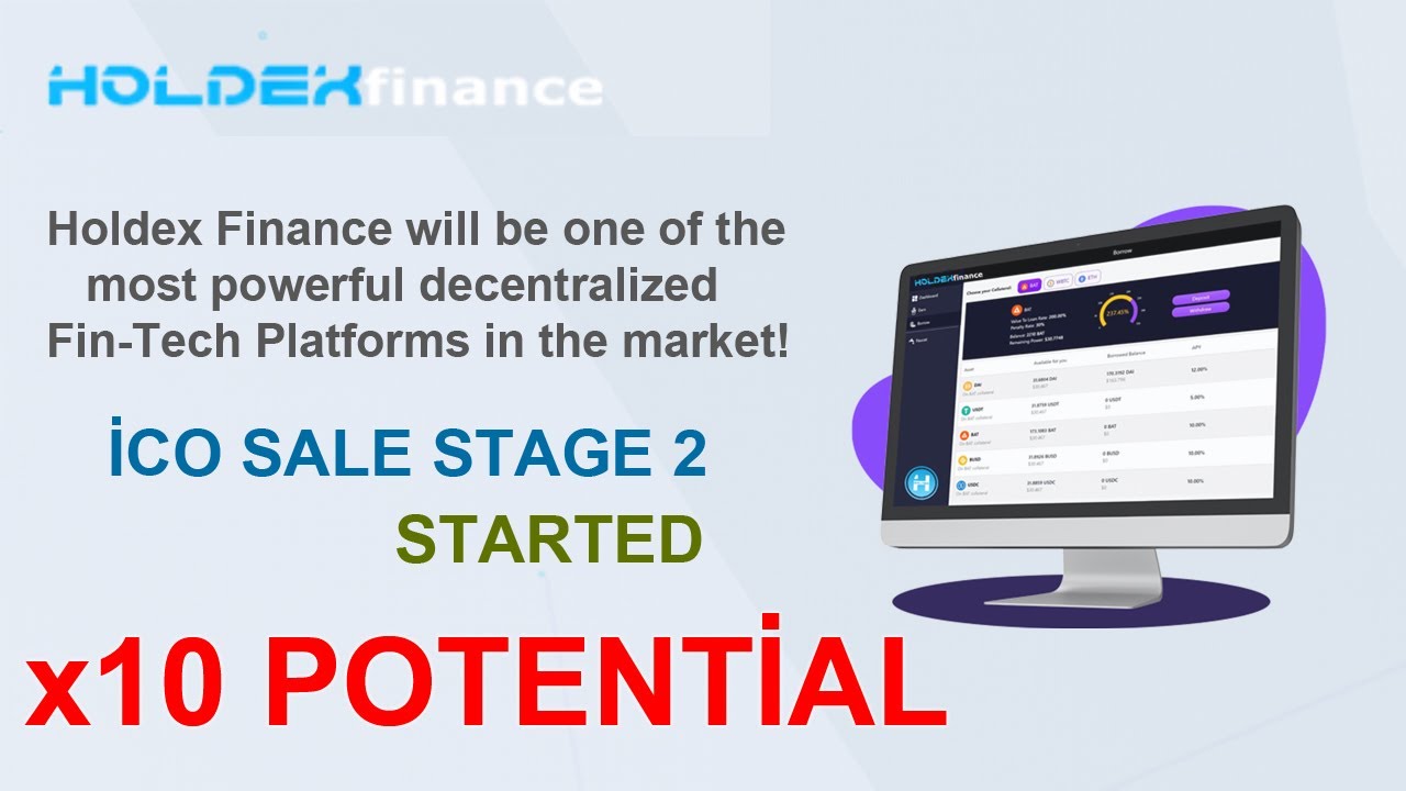 Holdex Finance - x10 Potential Token | ICO STAGE 2 STARTED | BUY ...