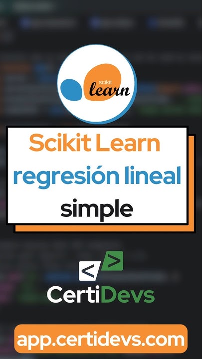 Regresión lineal con Python y Scikit Learn modelos de Machine Learning - YouTube