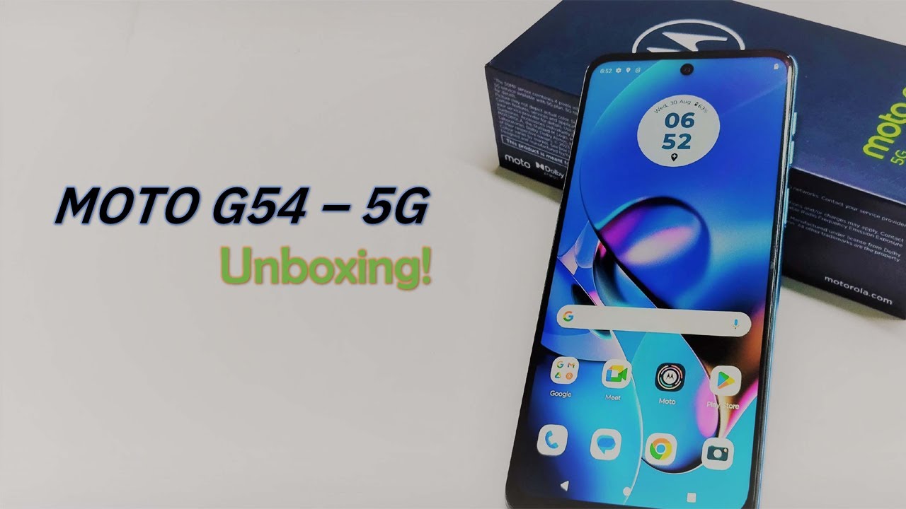 Moto G54 5G : (8GB/128GB) - Unboxing ! - YouTube