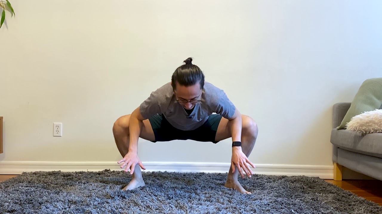 Adductor Stretch in Squat - YouTube