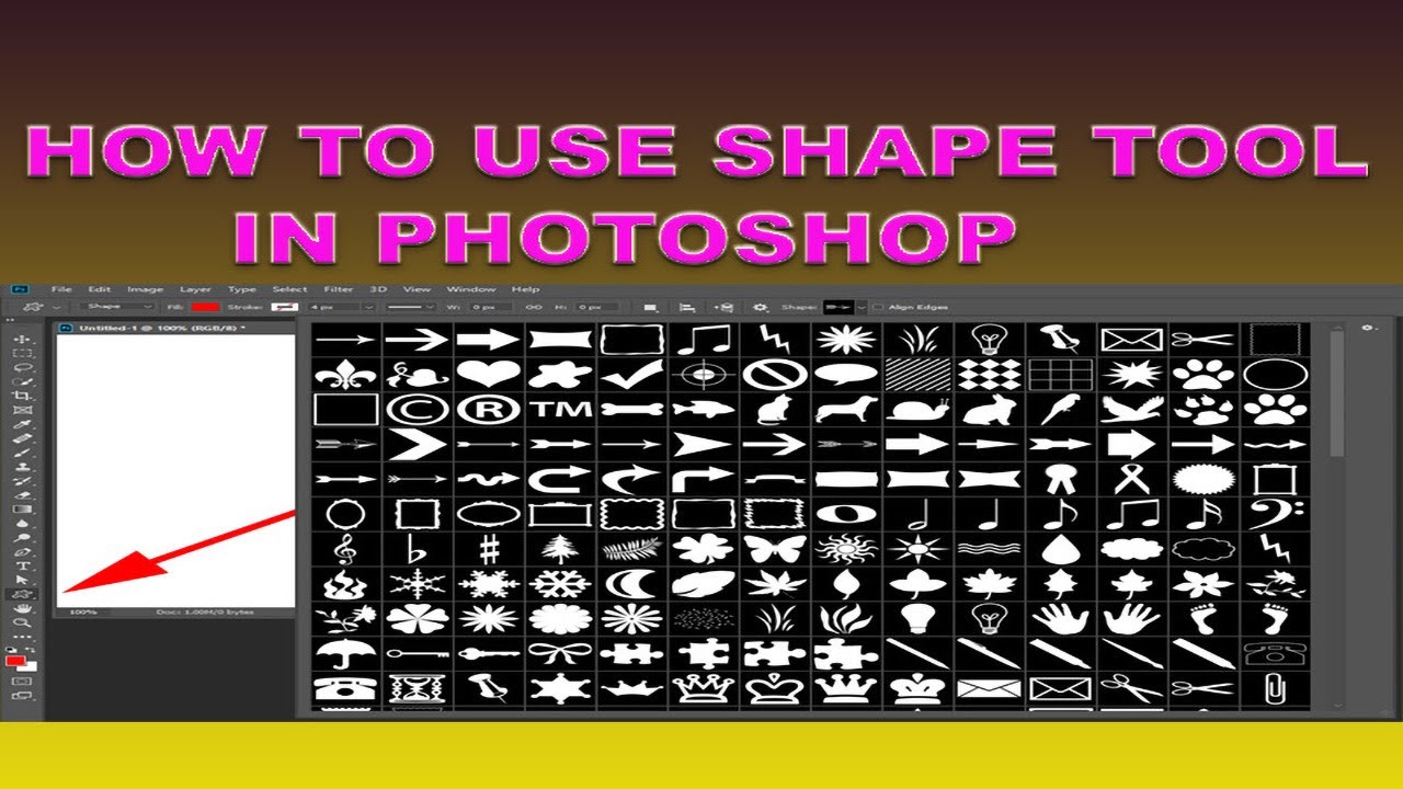 What Is Shape Tool In Photoshop YouTube What Is Shape Tool In Photoshop YouTube