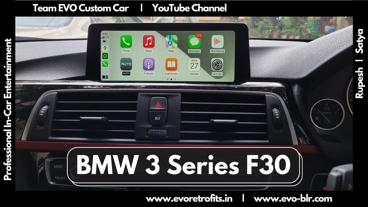 EVO FIT: Carplay MMI Working Demo on BMW 3 Series F30 Carplay MMI ...