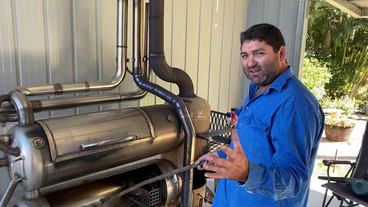 BBQ brisket triple chamber smoker cooker - YouTube