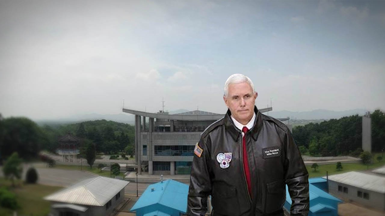 US VP Mike Pence’s DMZ visit a show of support to South Korea - YouTube