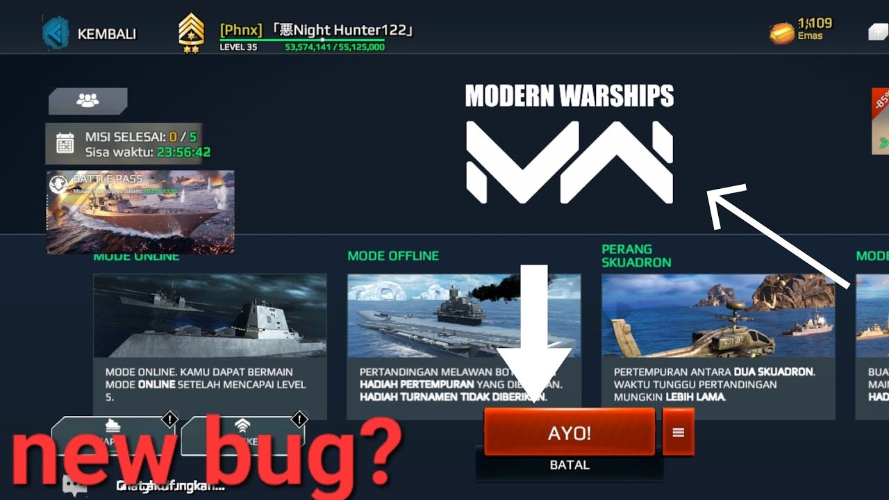 new update bug (Modern Warship) - YouTube