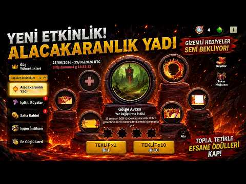 ALACAKARANLIK YADI ETKİNLİĞİ OYNANIR MI? Yeni Efektler Burada! | Call of Dragons
