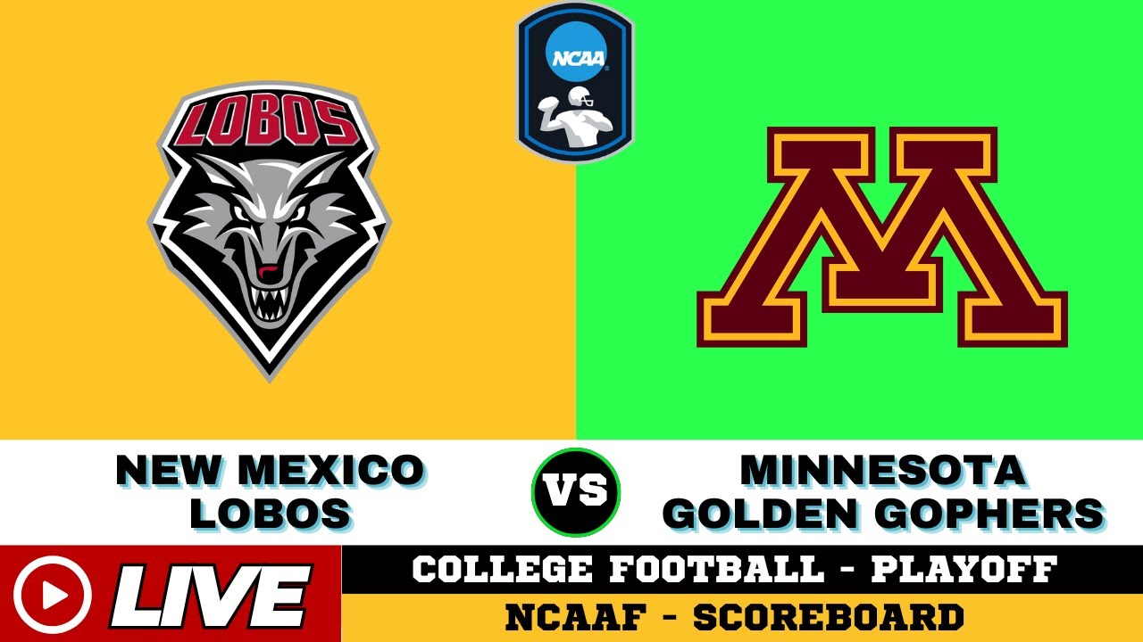 New Mexico Lobos Vs Minnesota Golden Gophers | SCOREBOARD | NCAAF | 27 ...
