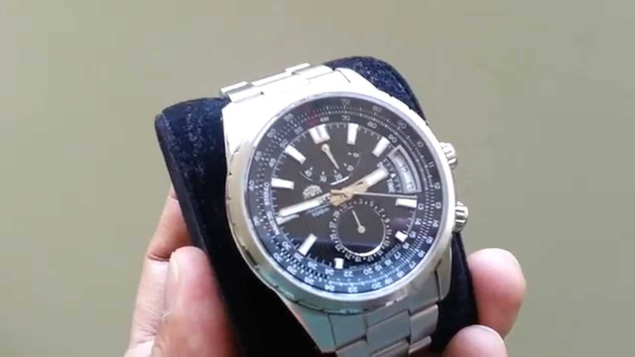 Orient Voyager DH01002B - Dual Time Automatic Watch - YouTube