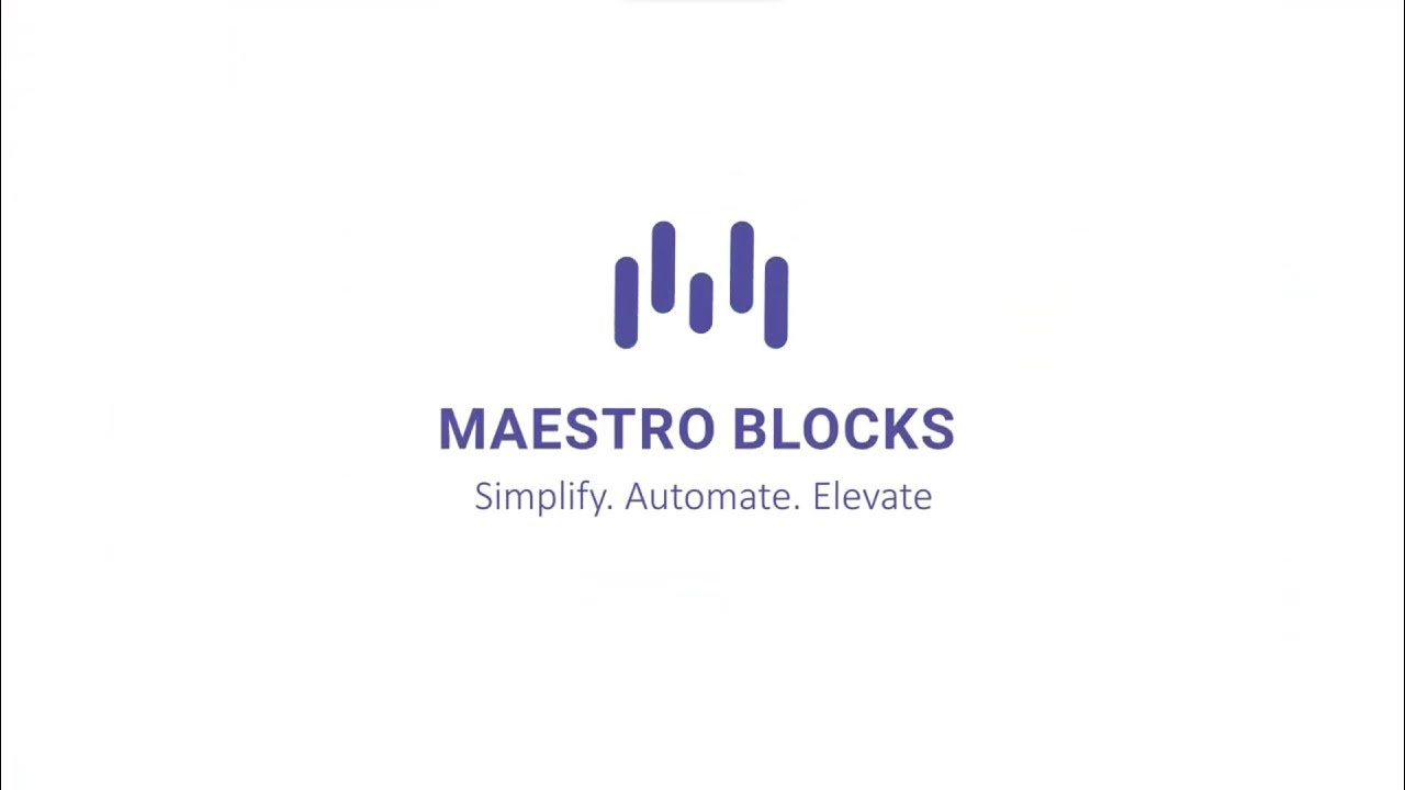 Maestro Blocks | Build software in just 4 steps - YouTube
