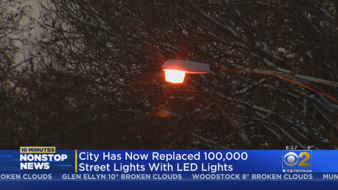 City Installs LED Streetlights - YouTube