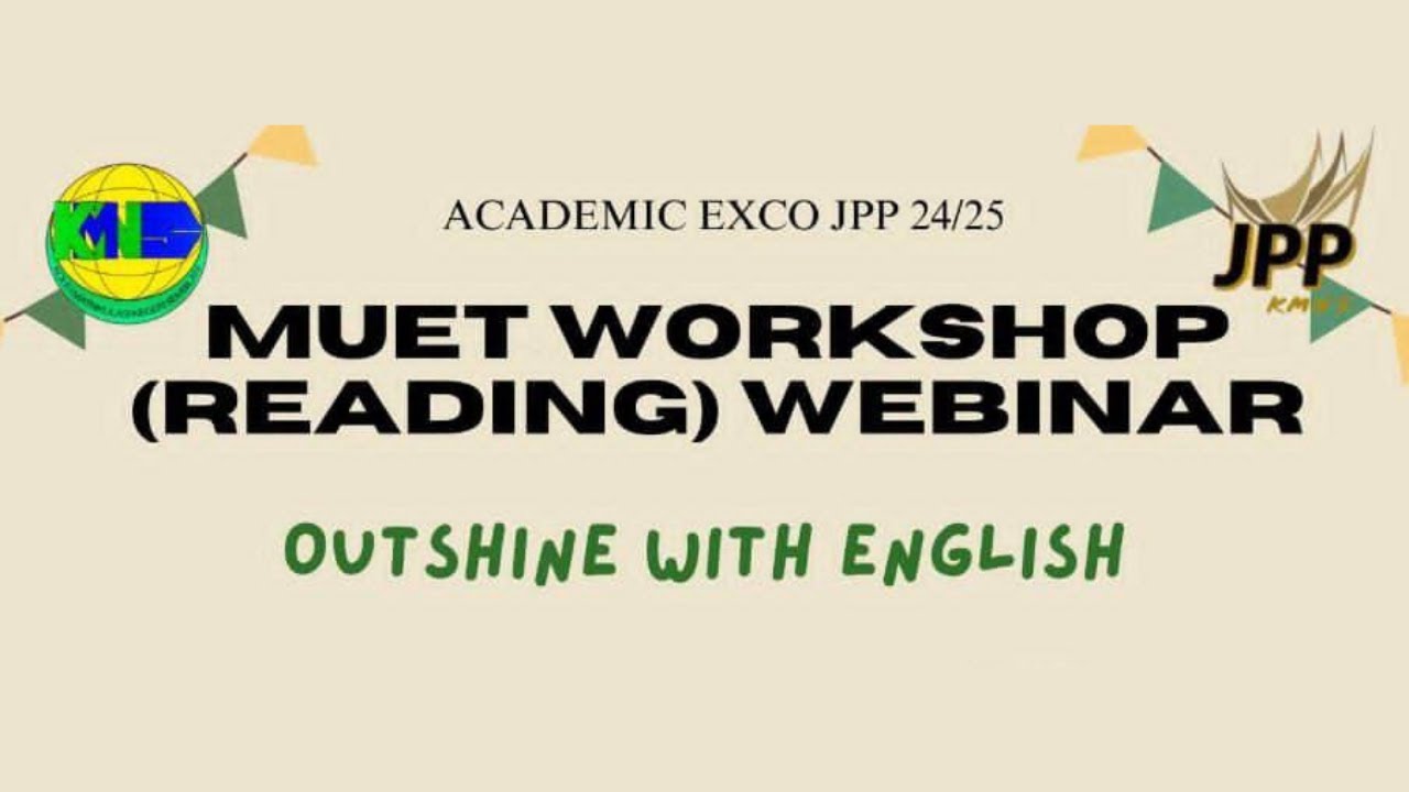 MUET Workshop (Reading) - YouTube