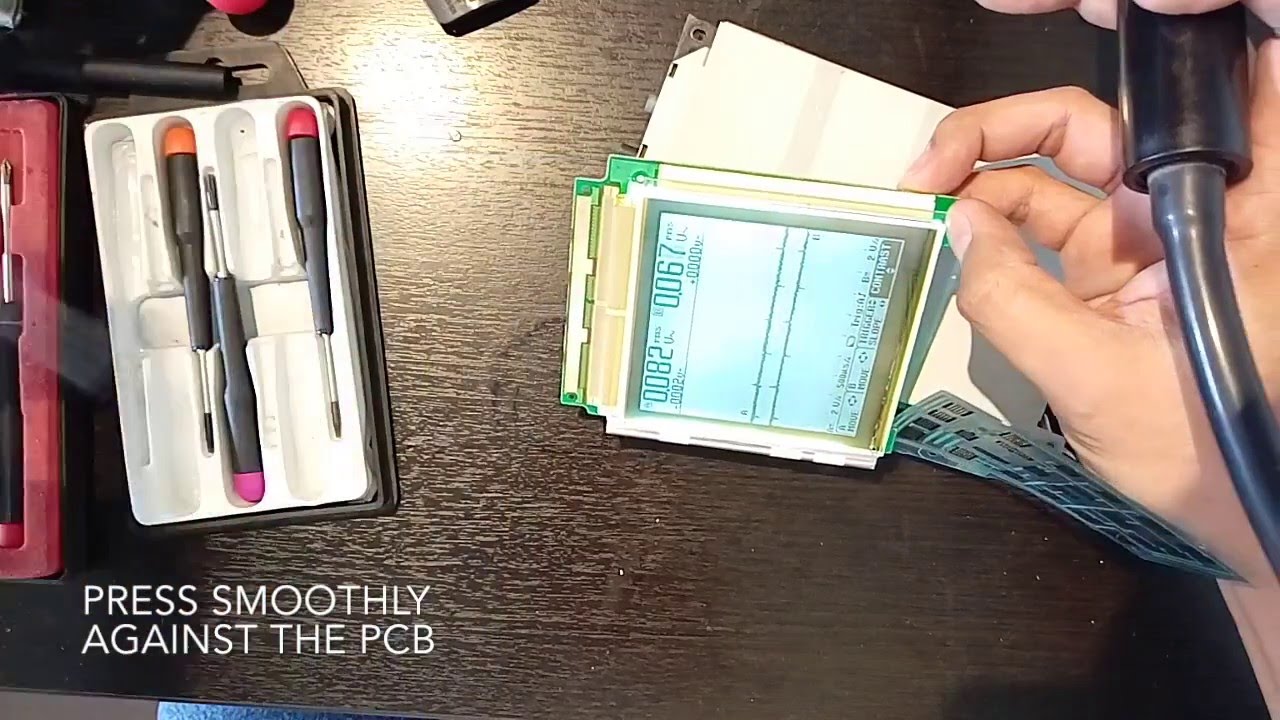 Fluke 123 Repair Screen Lines - YouTube