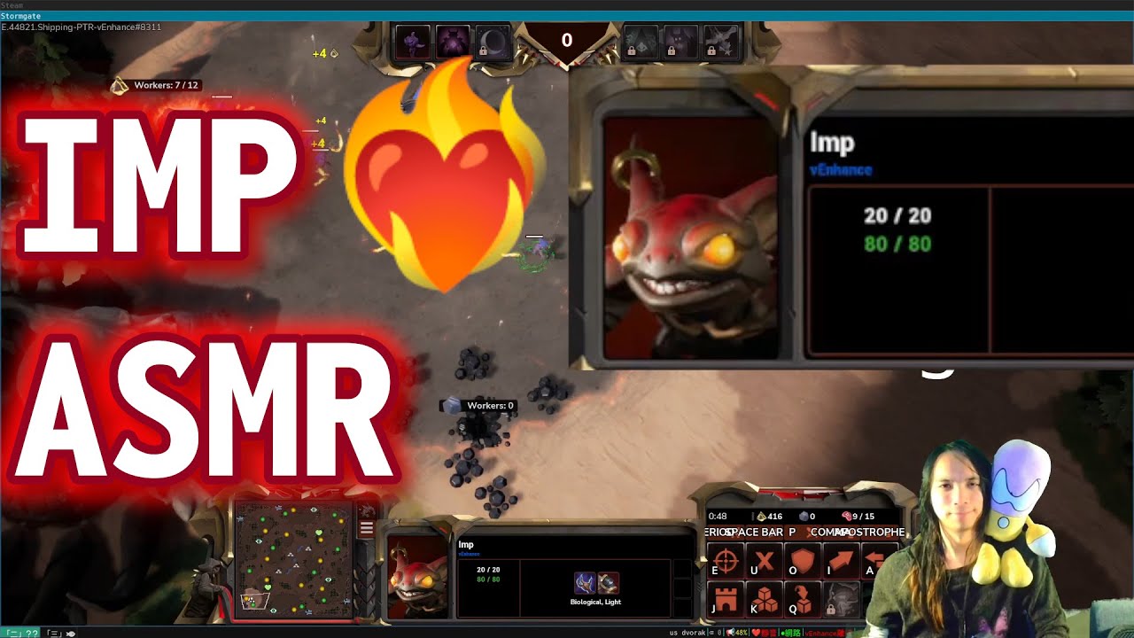 imp asmr for playing on loop #stormgate - YouTube