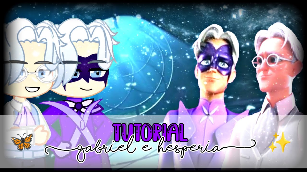 Como fazer o Gabriel reverso e o Hesperia 🦋💜 [ Miraculous Ladybug ...