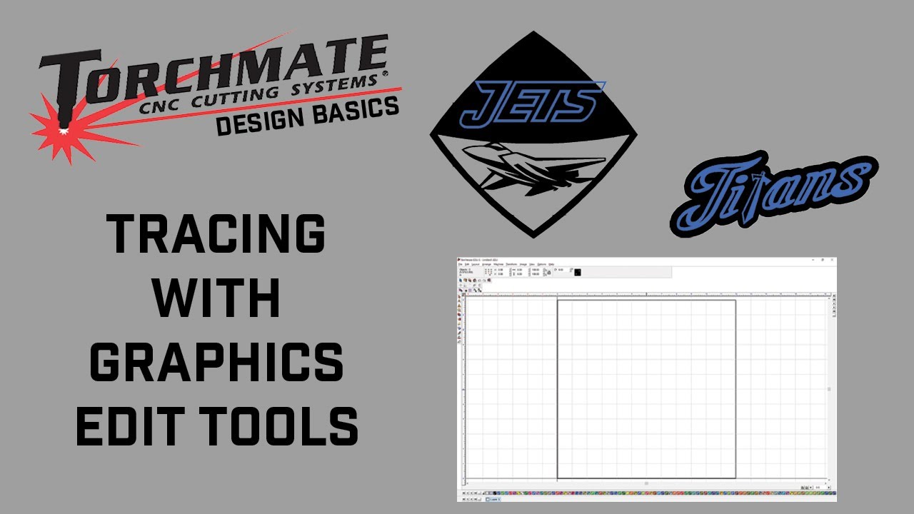 Torchmate Design Basics - Tracing With Graphics Edit Tools - YouTube