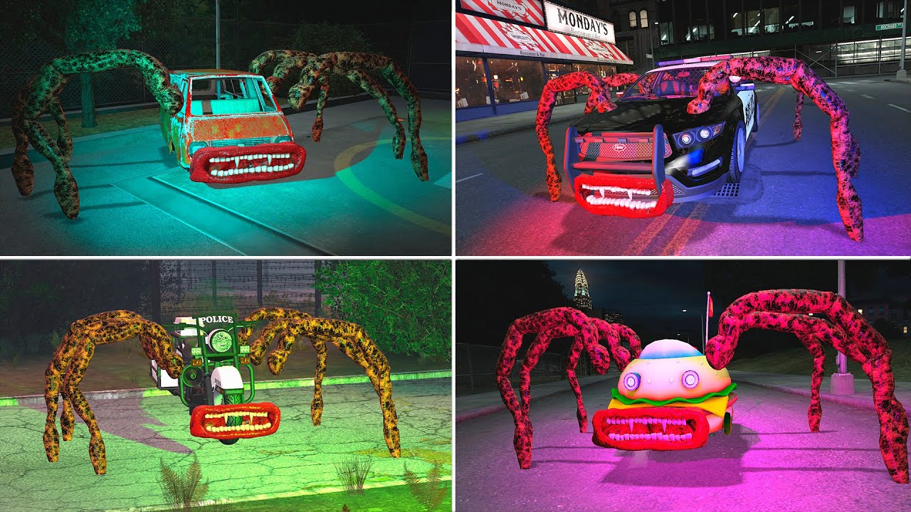 NEW ULTRASPORTS CAR EATERS VS CHOO CHOO CHARLES AND BUS EATER AND SIREN ...