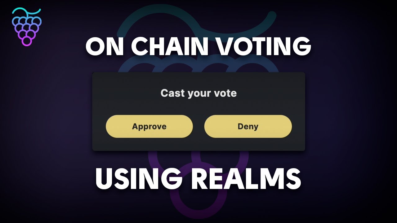 How To Vote on Realms • Grape On Chain Voting - YouTube