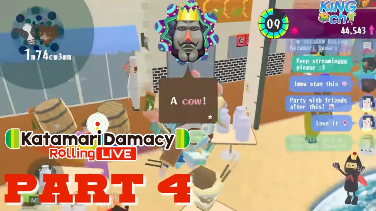 【Katamari Damacy Rolling LIVE】Full Playthrough • Part 4 • No Commentary ...