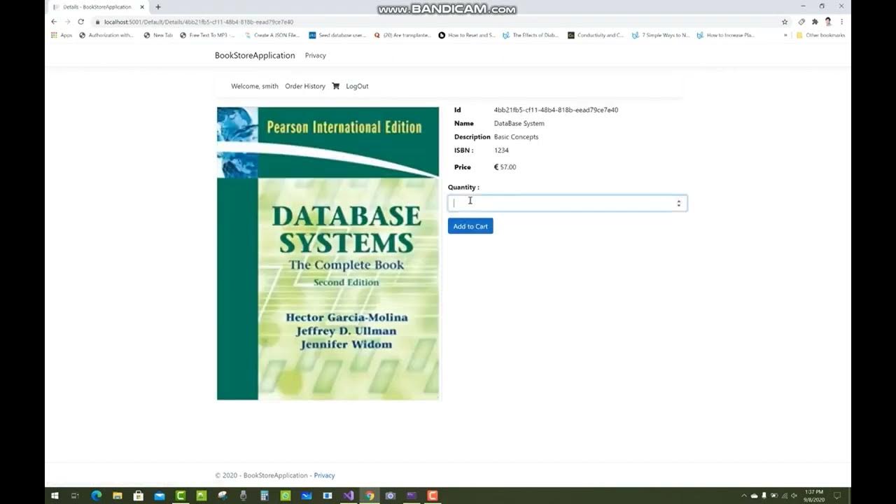 Online bookstore tutorial - YouTube