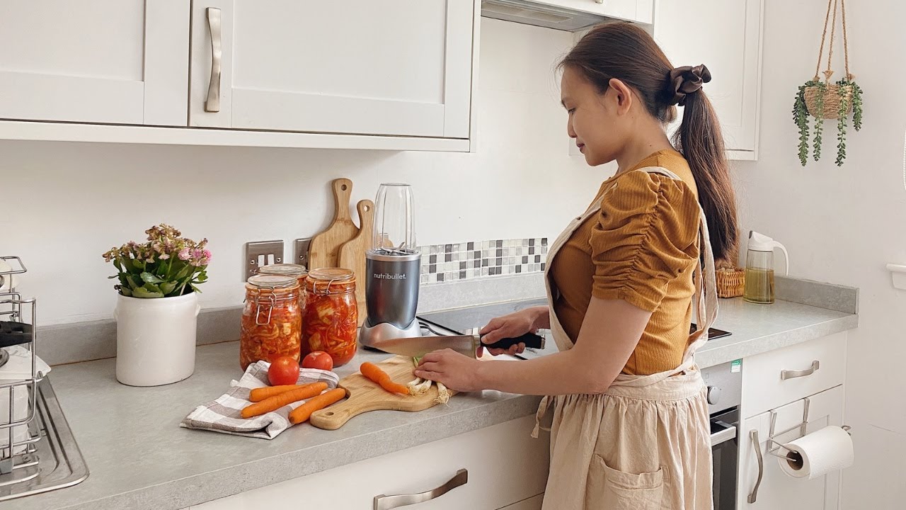 Long and Productive days of Summer | Kimchi Making | What I eat in a ...