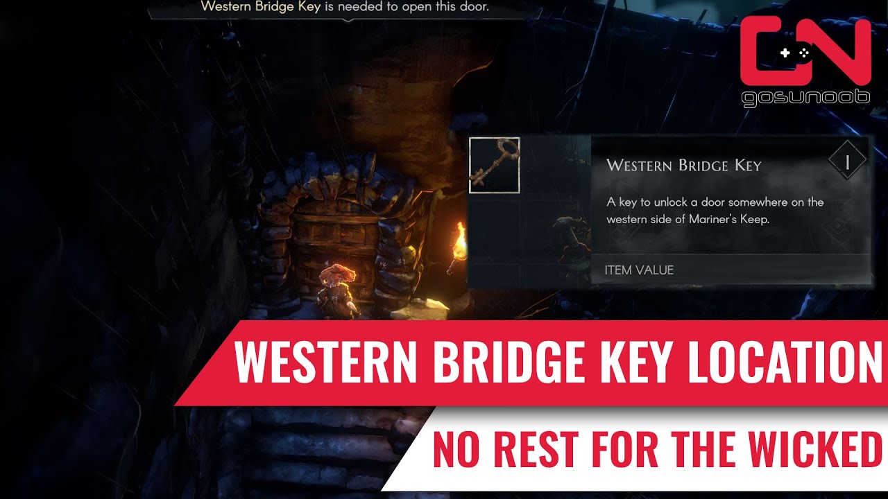 No Rest for the Wicked Western Bridge Key and Door Location - YouTube