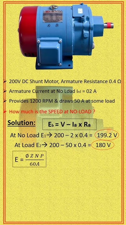 How to Calculate Speed of DC Motor | No Load Speed DC Motor ...