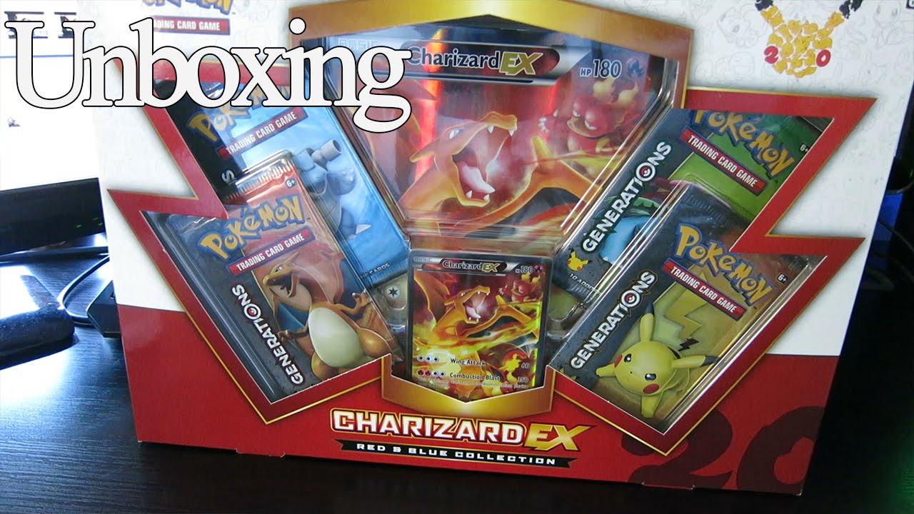 Charizard EX Red & Blue Collection Opening - YouTube