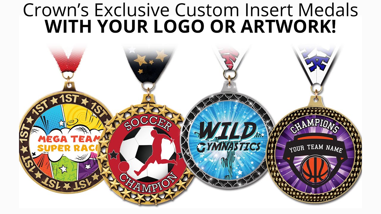 Custom Insert Medals by Crown Awards! - YouTube